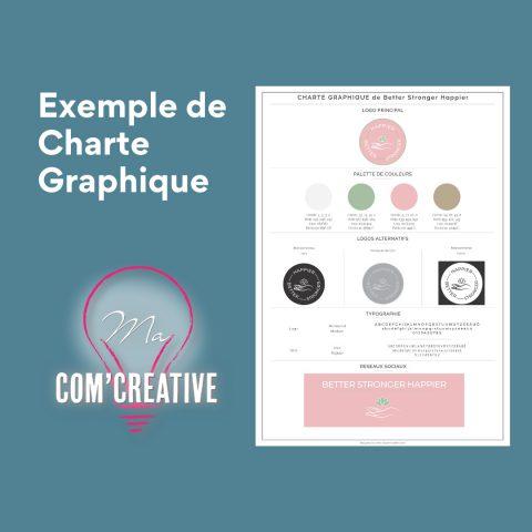 Exemple de Charte Graphique - Ma Com'Creative Belgique et Luxembourg